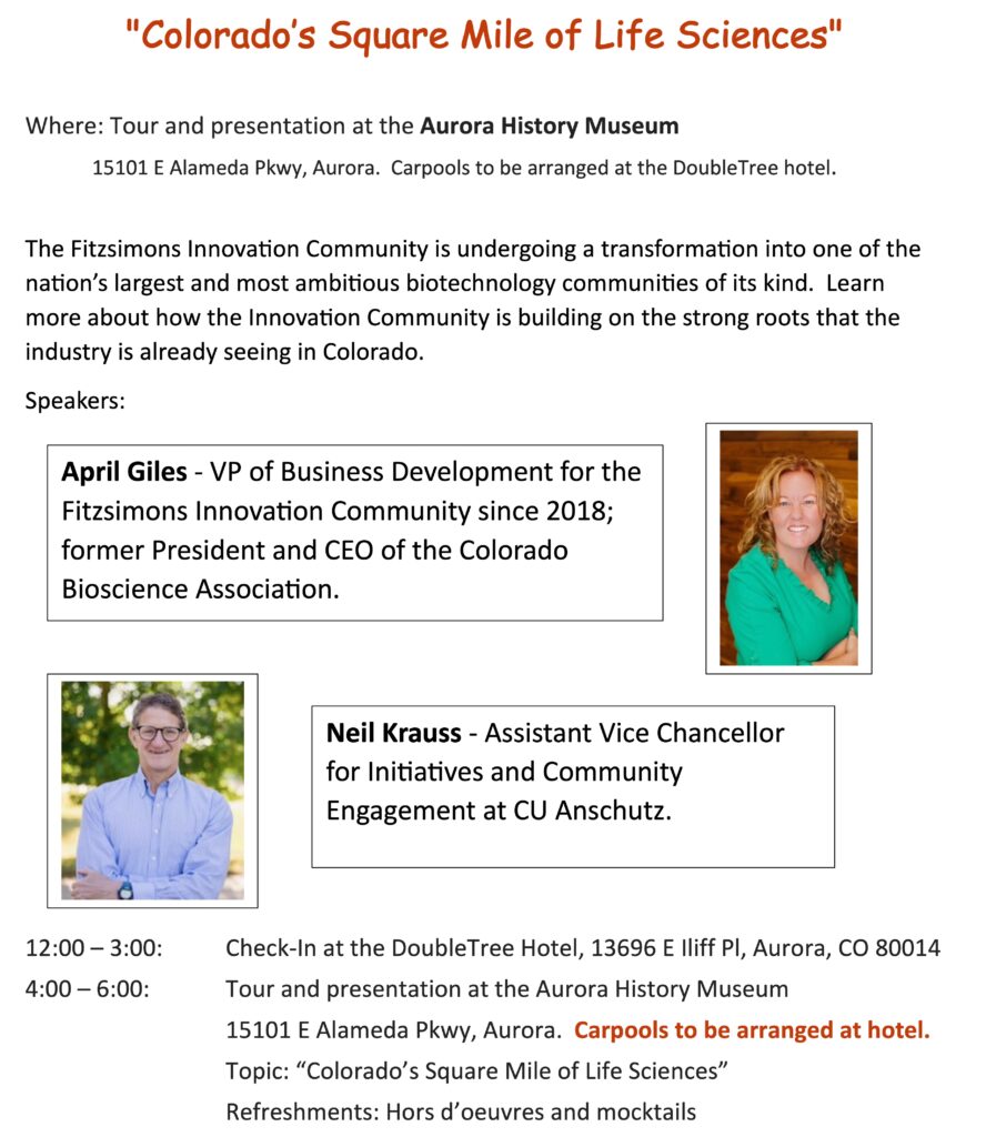 AAUW 2023 Annual Convention Event at Aurora History Museum | Littleton ...